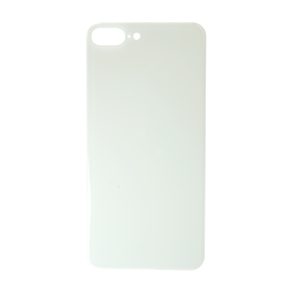 iPhone 8 Plus White Rear Glass Back Cover Replacement (Big Hole, Generic)