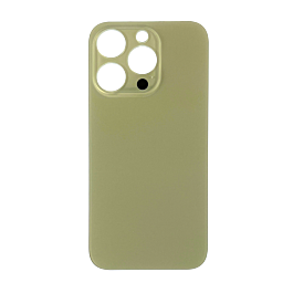 iPhone 14 Pro Back Glass with Adhesive (No Logo/Large Camera Hole) - Gold