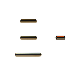 iPhone 11 Pro / iPhone 11 Pro Max Gold Button Set (Power/Switch/Volume)