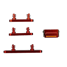 iPhone 12 mini Button Set (Power, Volume, Mute)- Red