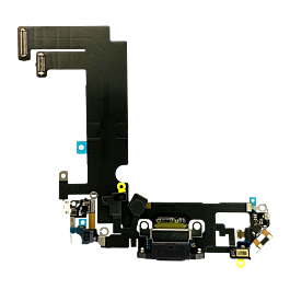iPhone 12 Mini Charging Port Flex Cable Replacement - Black (Premium)