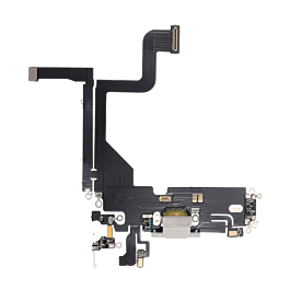 iPhone 13 Pro Charging Port Flex Cable Silver - Aftermarket Plus