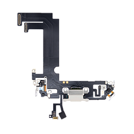 iPhone 12 Mini Charging Port with Flex Cable - White - Aftermarket Plus