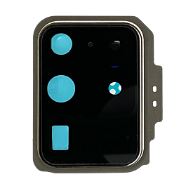 Samsung Galaxy S20 Ultra Rear Camera Lens with Bezel Ring - Cloud White