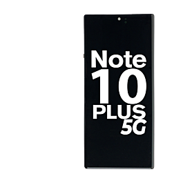 Samsung Galaxy Note 10+ Black Screen Assembly with Frame (Premium)