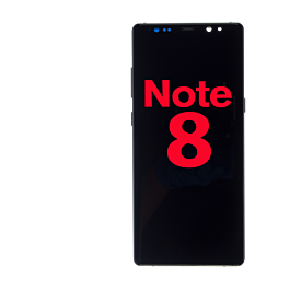 Samsung Galaxy Note 8 Black Display Assembly with Frame (Aftermarket)
