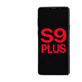 Samsung Galaxy S9+ Black Screen Assembly with Frame (Premium Refurbished)