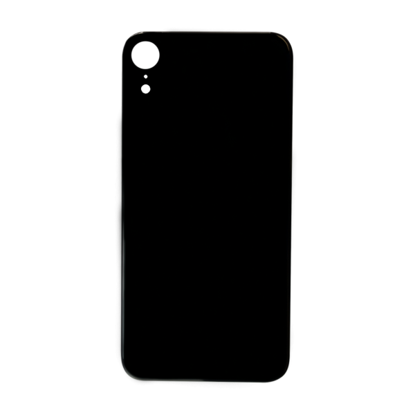 iPhone XR Space Gray Rear Glass Back Cover Replacement (Big Hole, Generic)