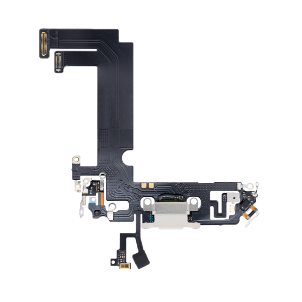 iPhone 12 Mini Charging Port with Flex Cable - White - Aftermarket Plus