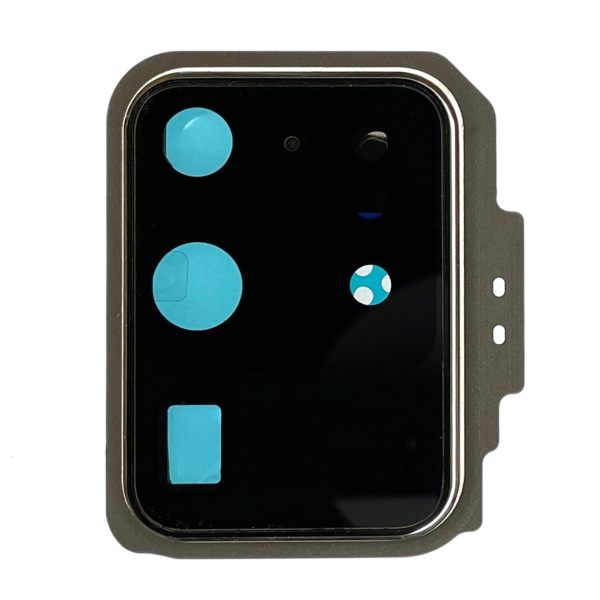 Samsung Galaxy S20 Ultra Rear Camera Lens with Bezel Ring - Cloud White