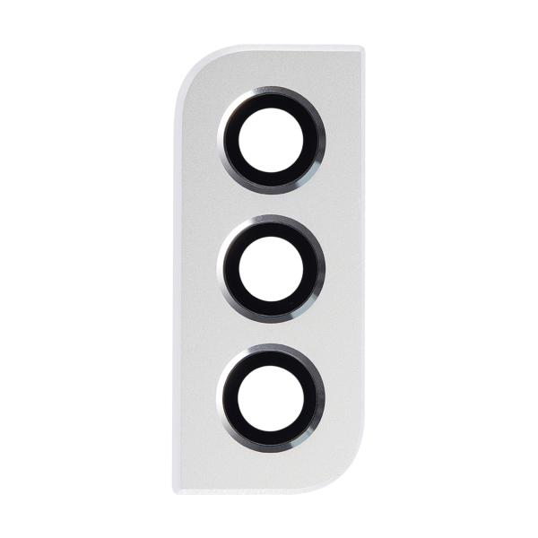Samsung Galaxy S22 / S22 Plus Rear Camera Lens With Bezel Ring - White