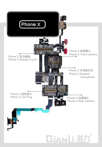 Qianli iBridge iPhone X Printed Circuit Board Assembly Test Band